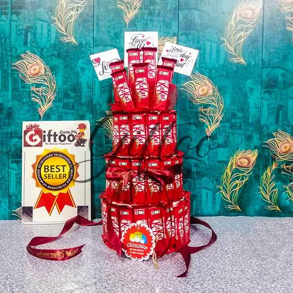 KitKat Love Tower | Send Gifts To Pakistan | Giftoo No-1 Gift Delivery Services in Pakistan