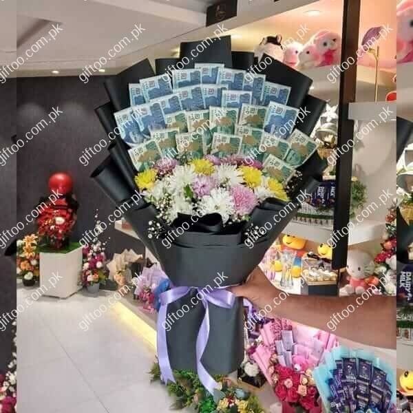 Sensation Cash Bouquet | Send Gifts To Pakistan | Giftoo No-1 Gift ...